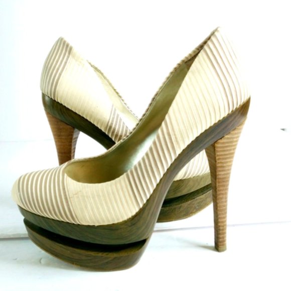 Jessica Simpson | Shoes | Jessica Simpson Cream Multi Stripe Colie ...